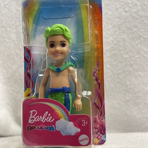 Mattel | Toys | Barbie Dreamtopia Mermaid Chelsea Merboy Green Hair ...